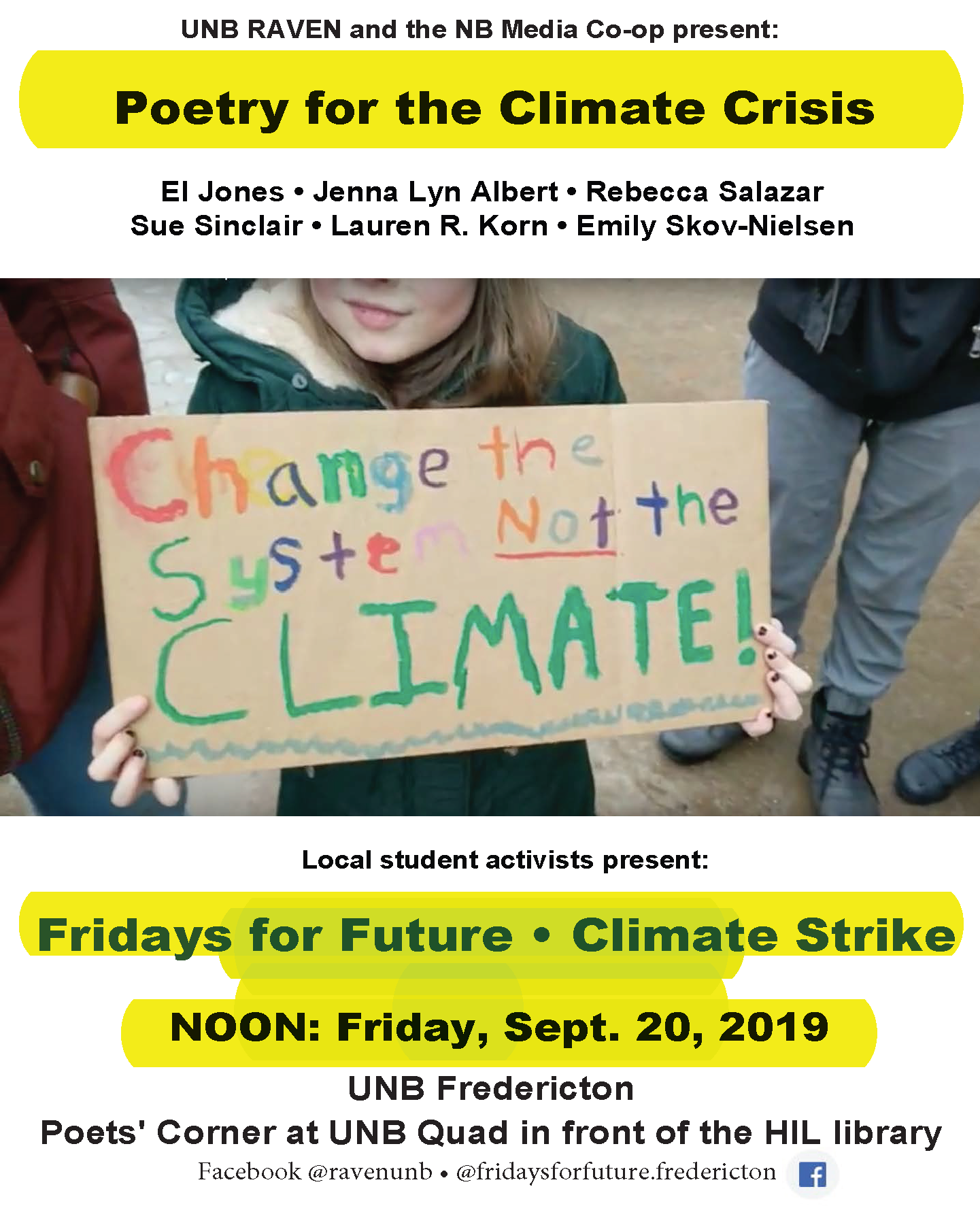 Sept 20: Poetry for the climate crisis